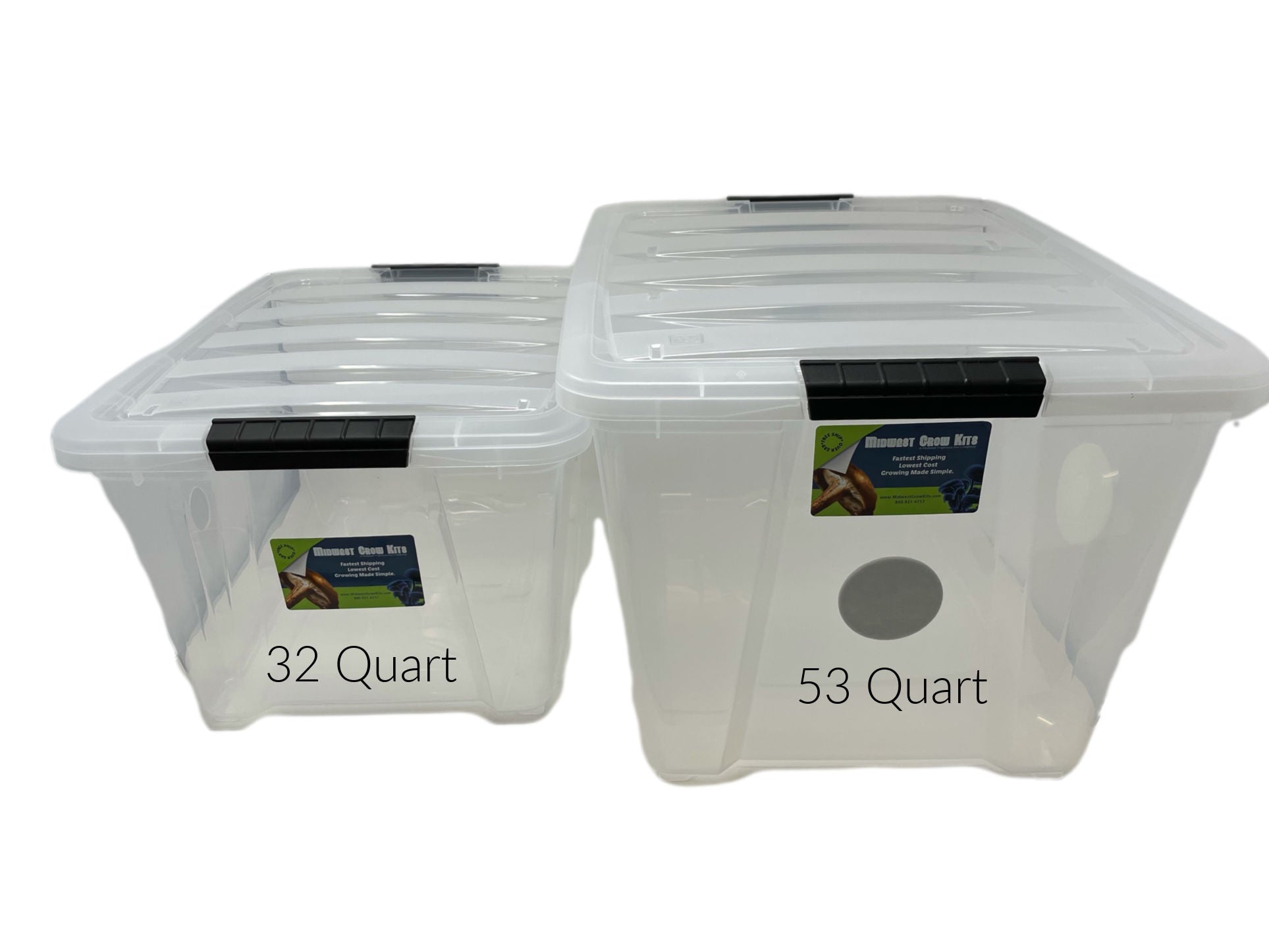 Monotub Fruiting Chamber with Filter Disks (Choose your Size) Midwest ...