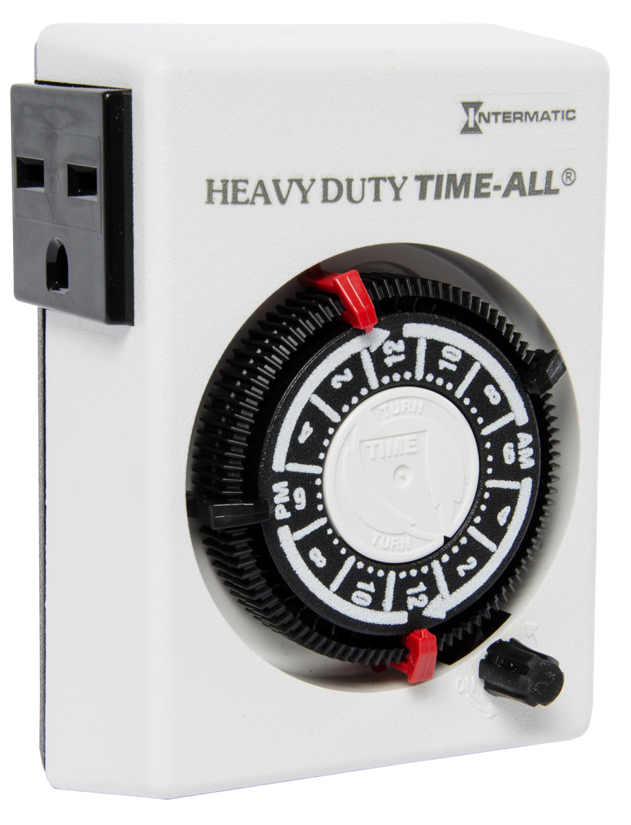 Intermatic Heavy Duty Timer, 3600W, 15A, 240V, 2 On/Off, 24 Hour ...